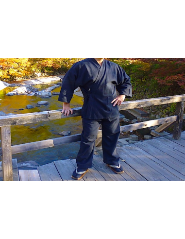 Deluxe Sashiko Samue cotton "Made in Japan"